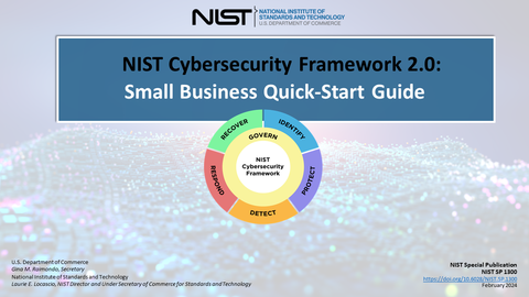 Take A Tour! NIST Cybersecurity Framework 2.0: Small Business Quick Start Guide | NIST